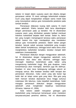 Uji barfoed | DOCX