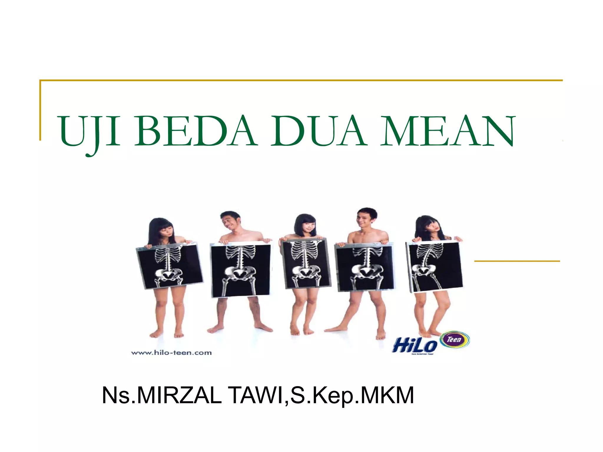 Uji Beda Dua Mean Dependen | PPT