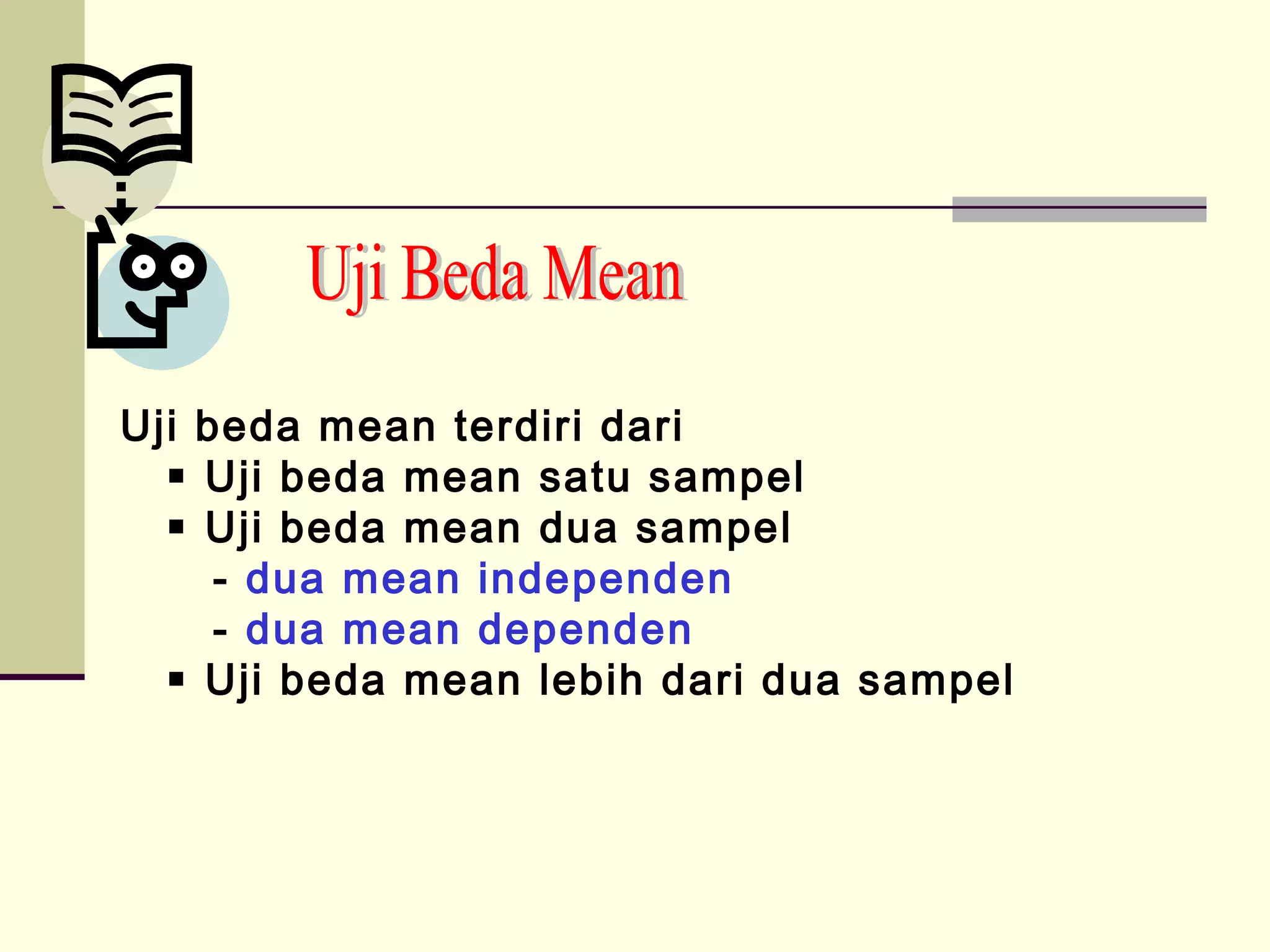 Uji beda mean | PPT