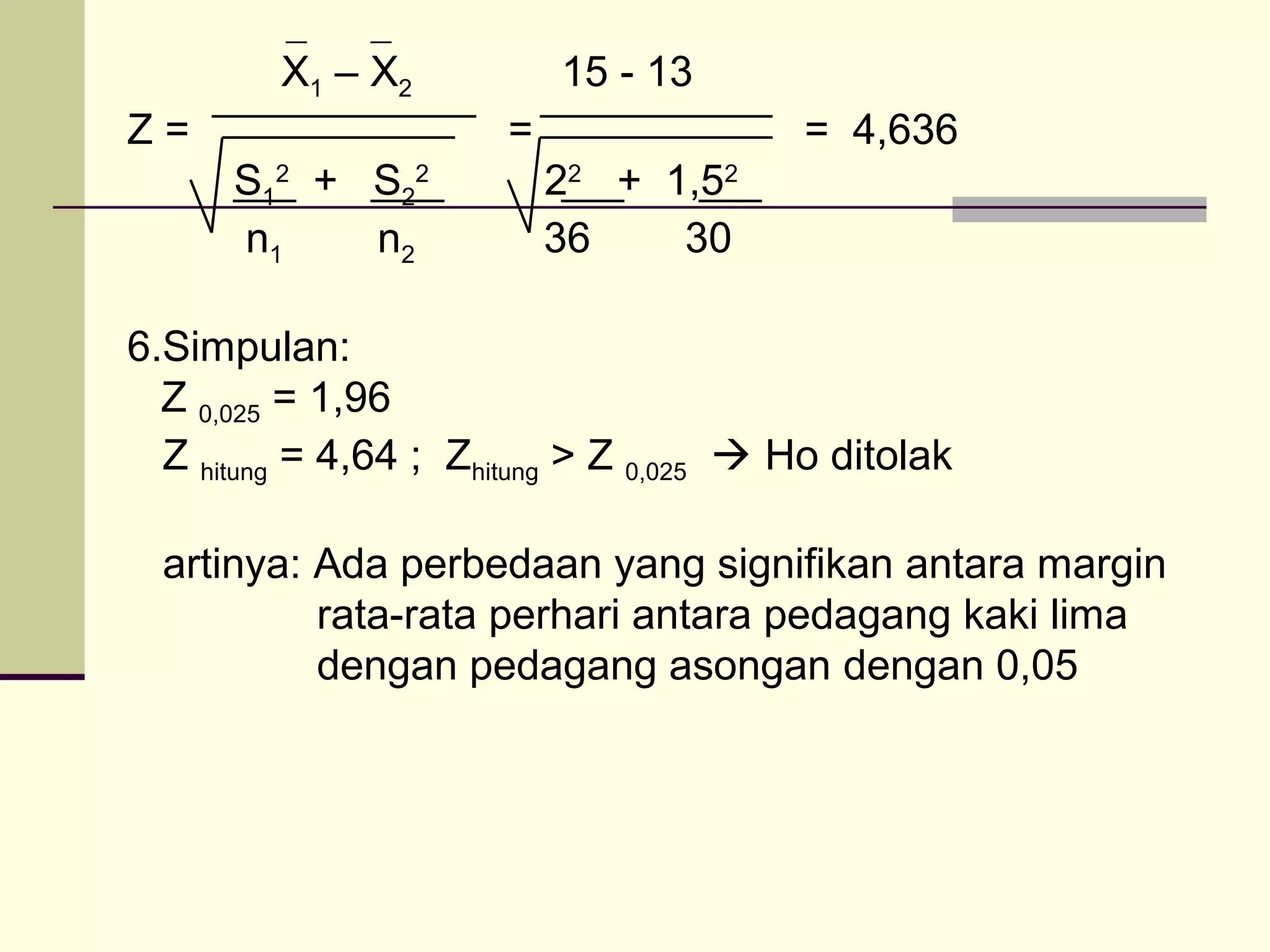 Uji beda mean | PPT