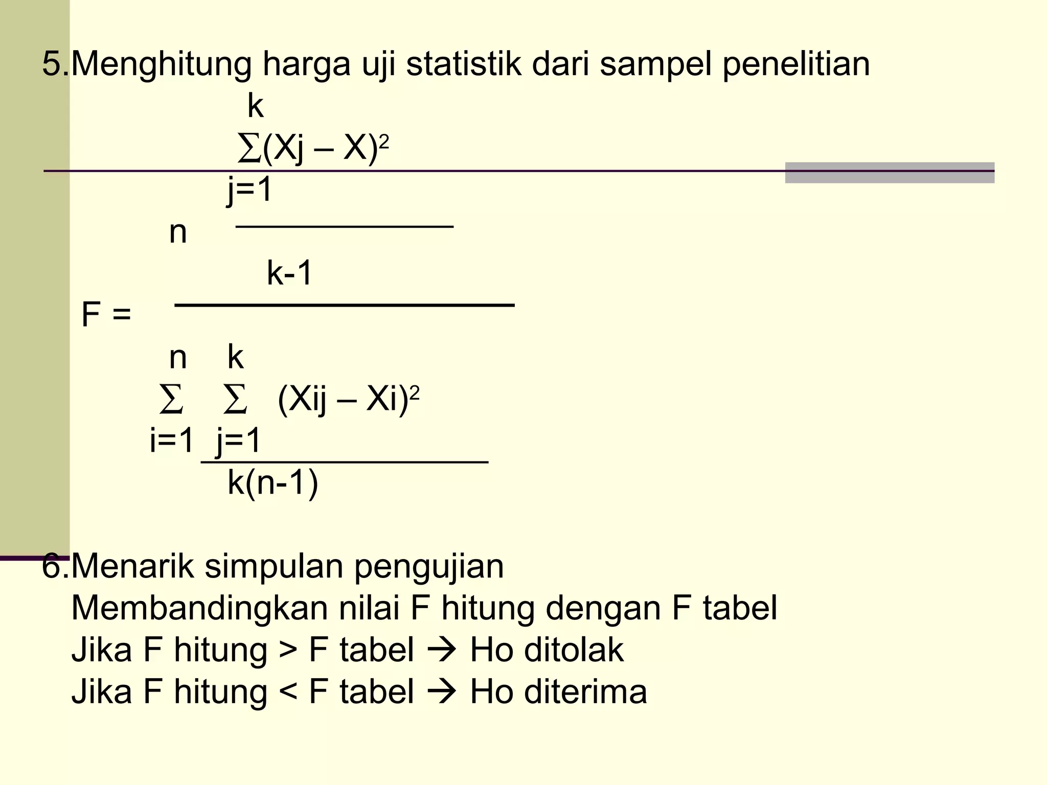 Uji beda mean | PPT