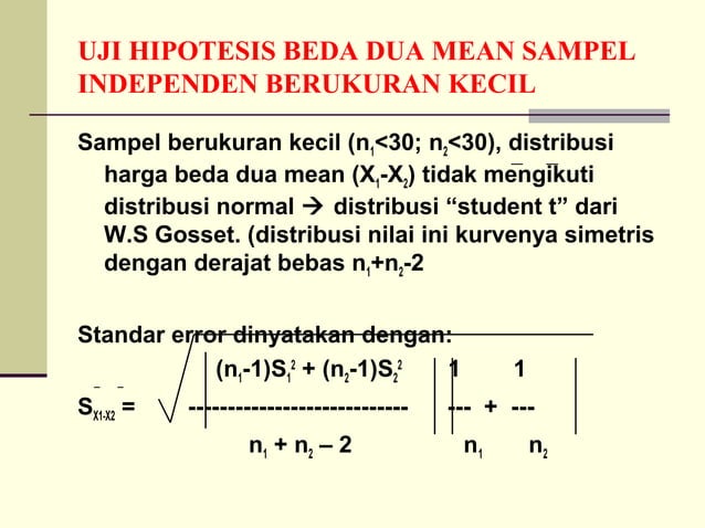 Uji beda mean | PPT