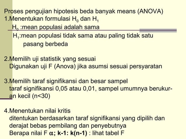 Uji beda mean | PPT
