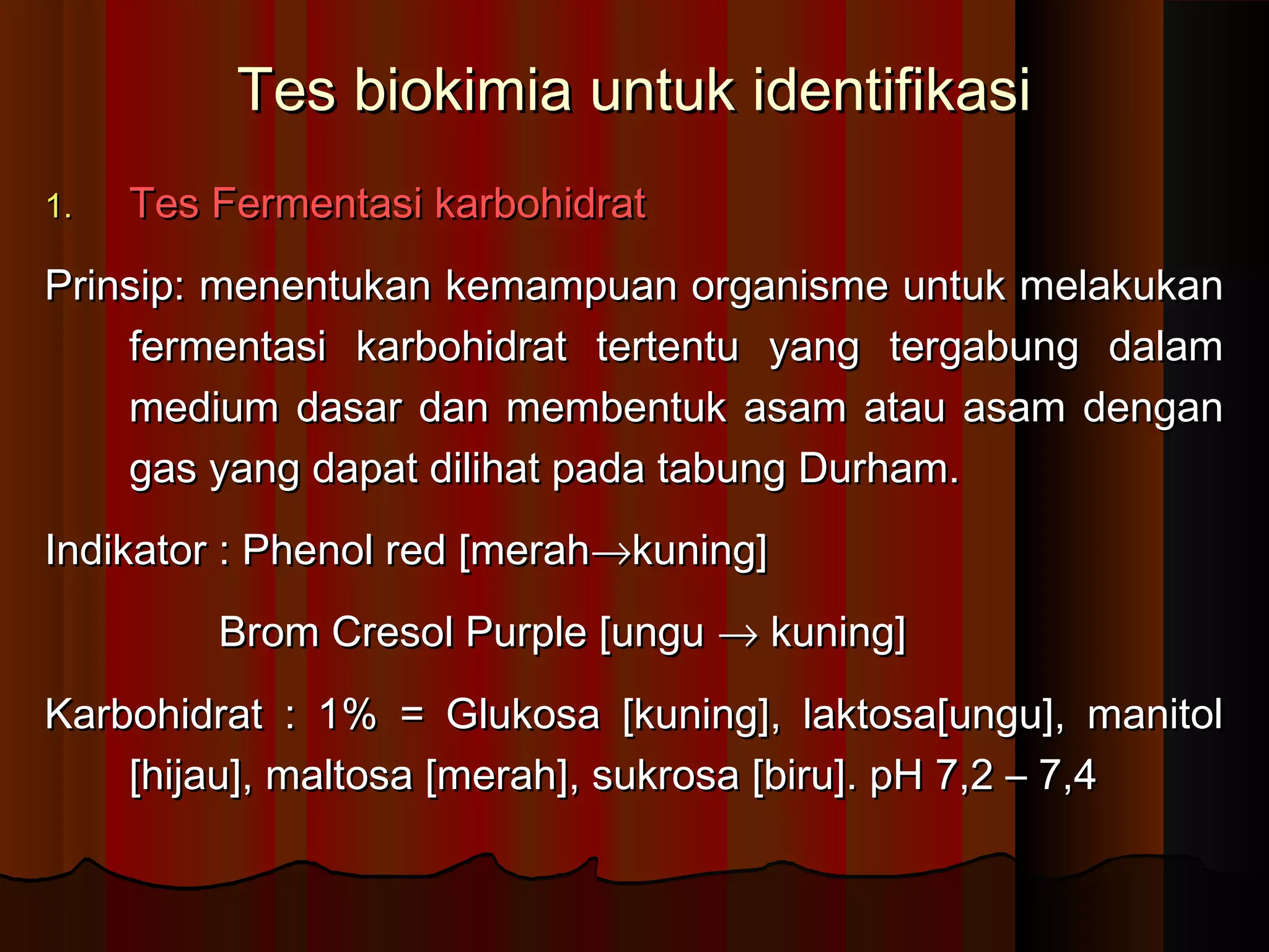 Uji biokimia konvensional dan rapid | PPT