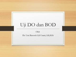 Uji Biochemical Oxygen Demand (BOD) secara SNI) | PPT