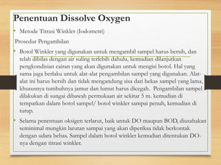 Uji Biochemical Oxygen Demand (BOD) secara SNI) | PPT