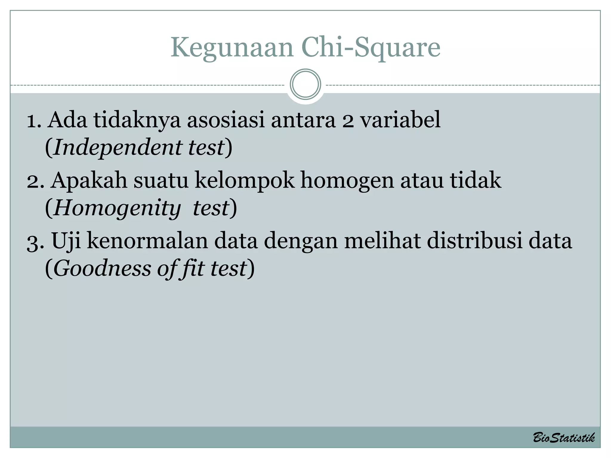 Uji chi square baru | PDF
