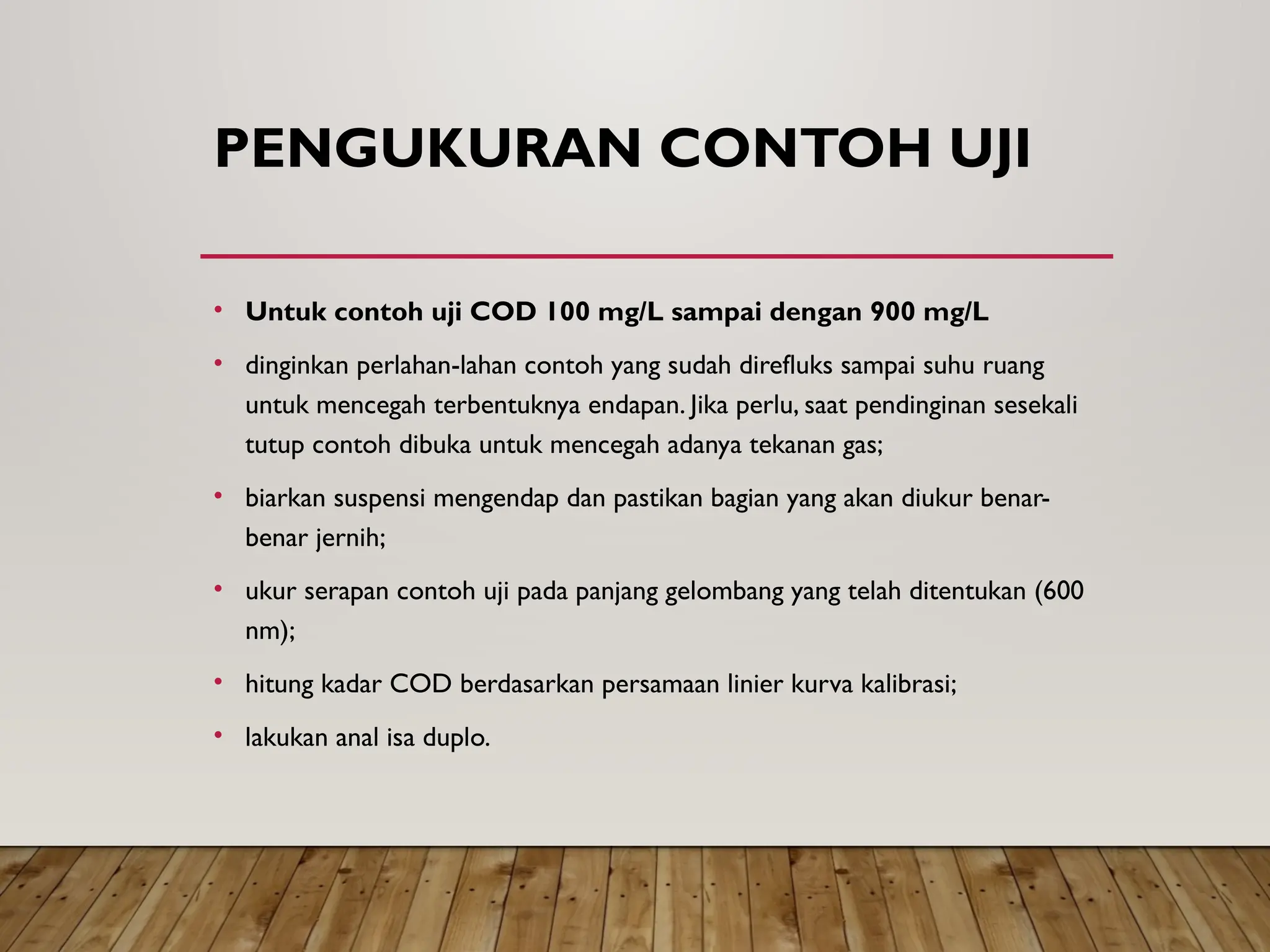 Analisa Chemical Oxygen Demand dengan SNI | PPTX