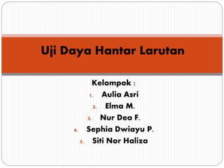 Uji Daya Hantar Larutan | PPTX