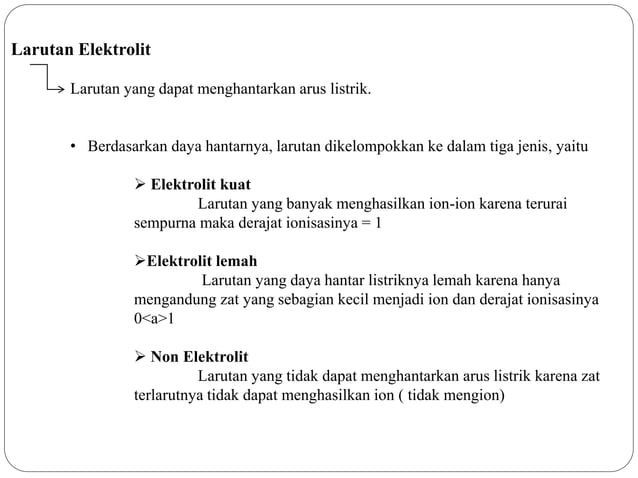 Uji Daya Hantar Larutan | PPT