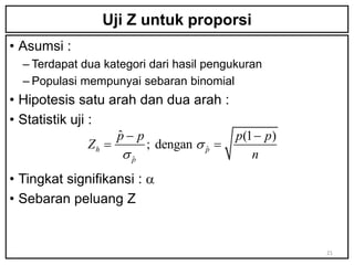 Uji hipotesis | PPTX