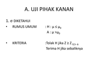 Uji hipotesis | PPTX