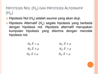 Maata Kulia Statistika Uji Hipotesis Sampel Ganda | PPT