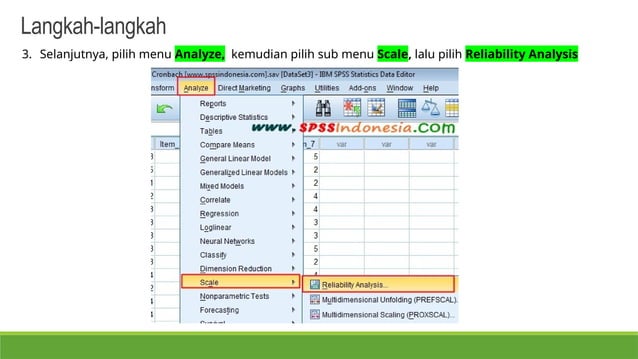 Uji Instrumen dalam penelitian kuantitatif menggunakan SPSS | PPTX