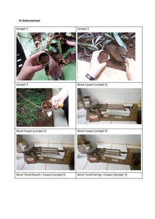 Praktek Mekanika Tanah - Uji kadar air tanah | DOCX