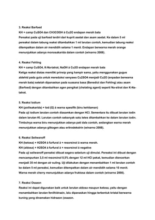 Uji karbohidrat pada makanan.docx by bista | DOCX
