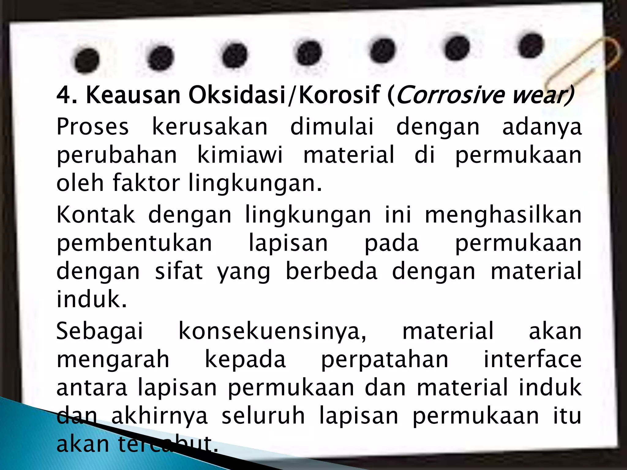 Uji keausaan (wear test) | PPTX