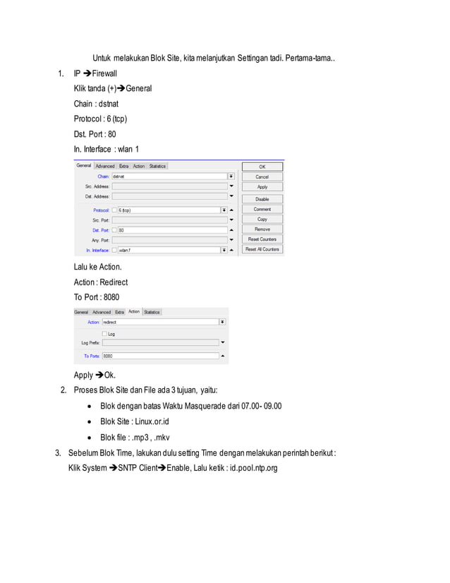 Tutorial Soal MikroTik Uji Kom SMK 2017 | PDF