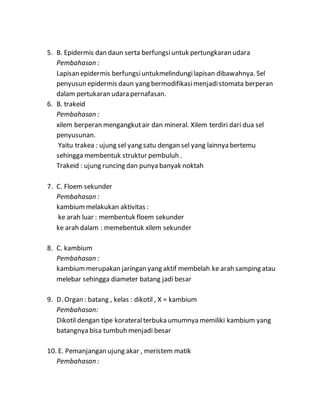 Uji kompetensi bab 2.docx biologi | DOCX