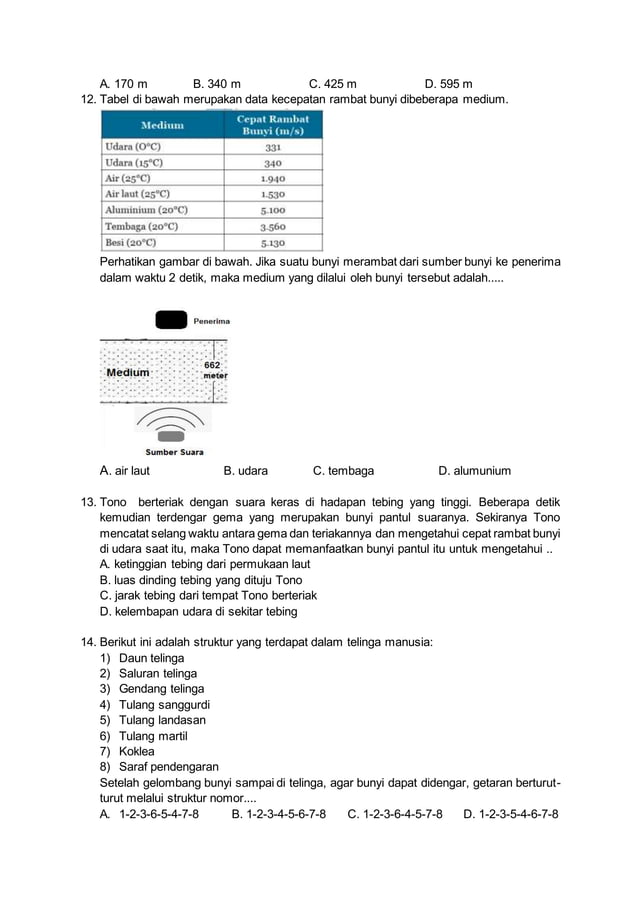 UJI KOMPETENSI II BAB XI BUNYI.docx