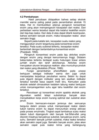 Uji konsentrasi enzim | DOCX