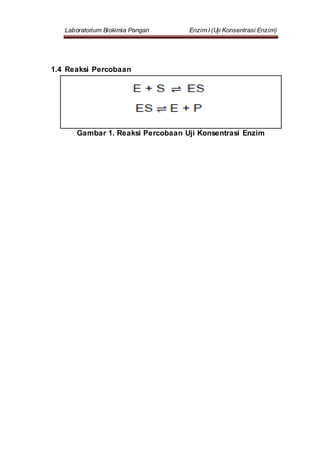 Uji Konsentrasi Enzim | DOCX