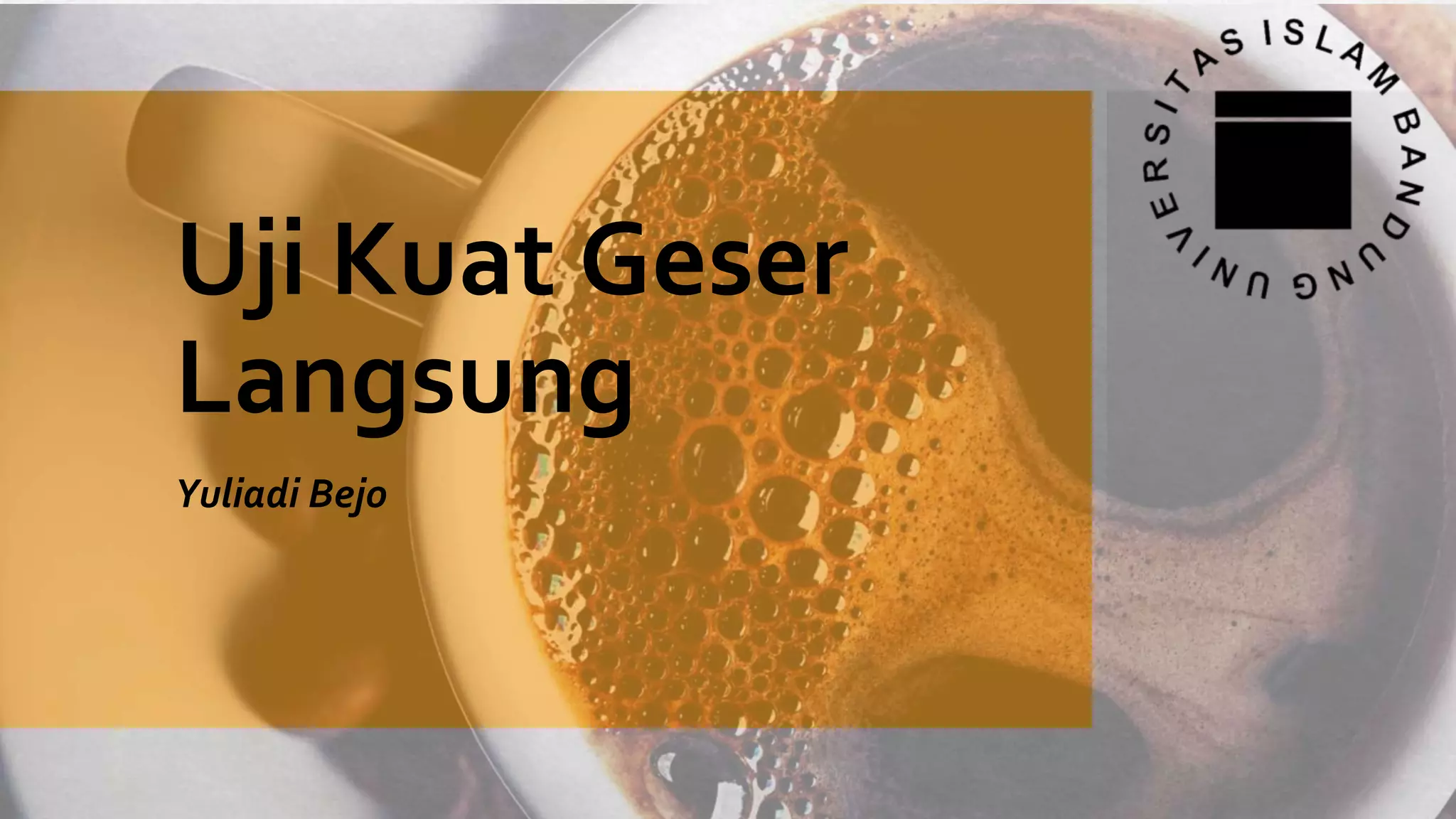 Uji kuat geser langsung | PPTX