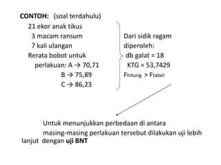 Uji lanjut | PPTX