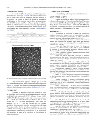 Self-nanoemulsifying drug delivery system (SNEDDS) of Amomum compactum ...