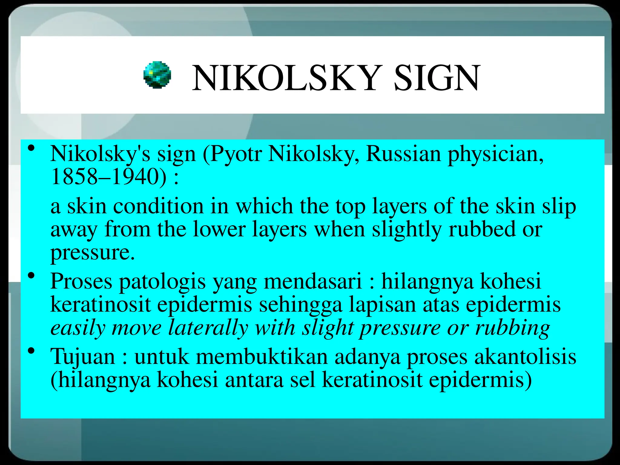 Uji manual dermatologi kulit untuk mengetahui diagnosis pasien.ppt