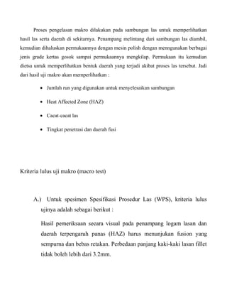 Uji metalorgrafi | DOC