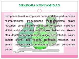 Uji mikrobiologis Makanan berlemak/minyak | PPTX