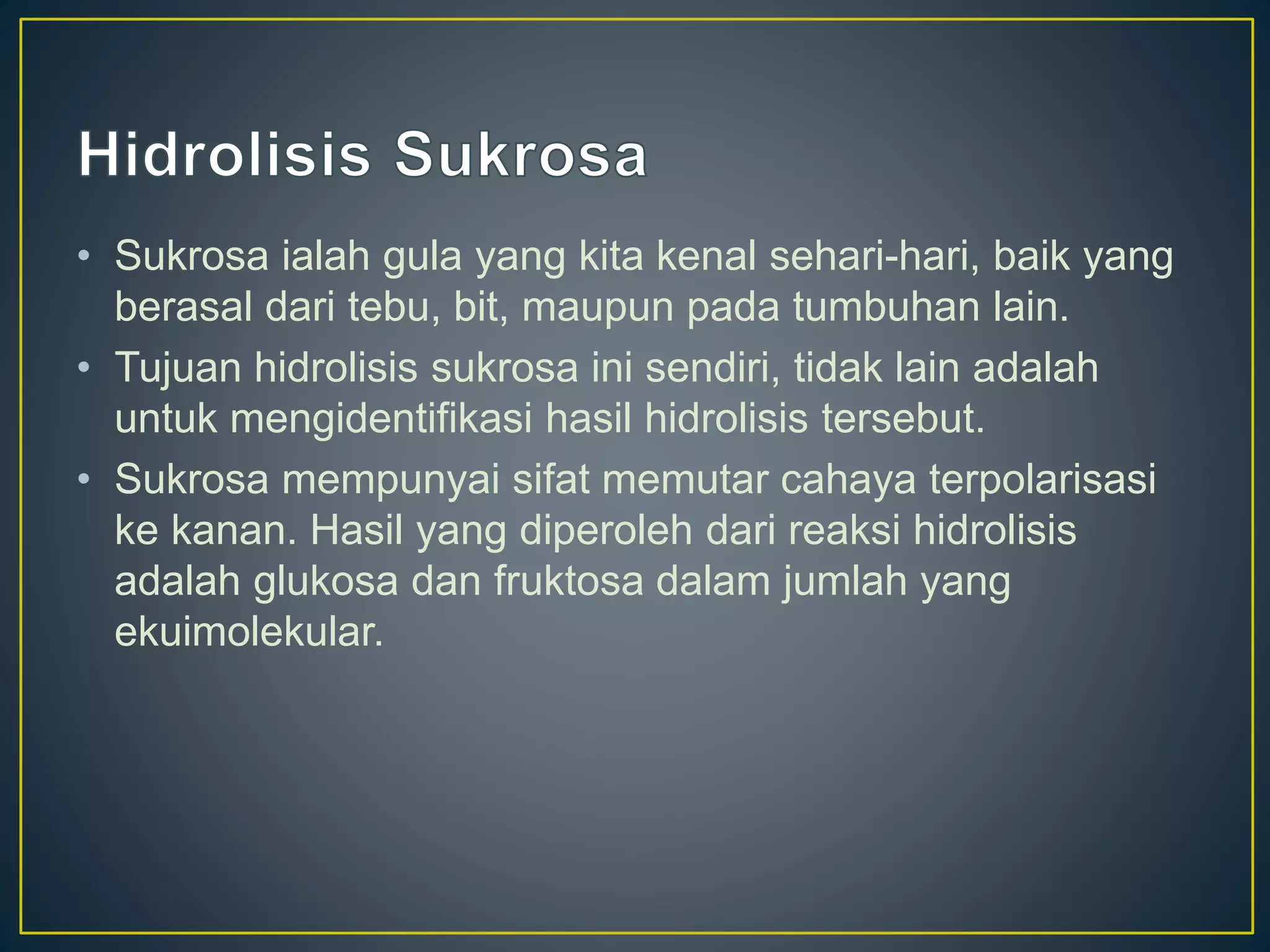 Uji molisch | PPTX