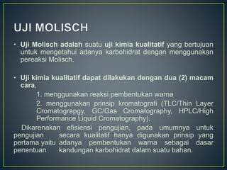 Uji molisch | PPTX