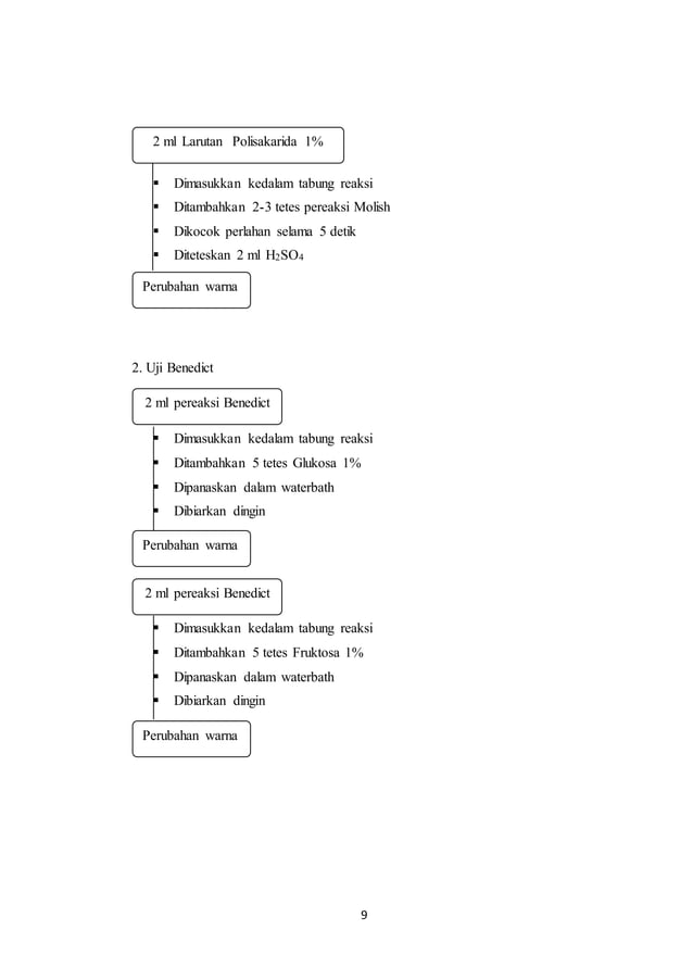 Laporan Biokimia Praktikum Karbohidrat: Uji Molish, Uji Benedict, Uji ...