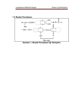 Uji Ninhydrin | DOCX