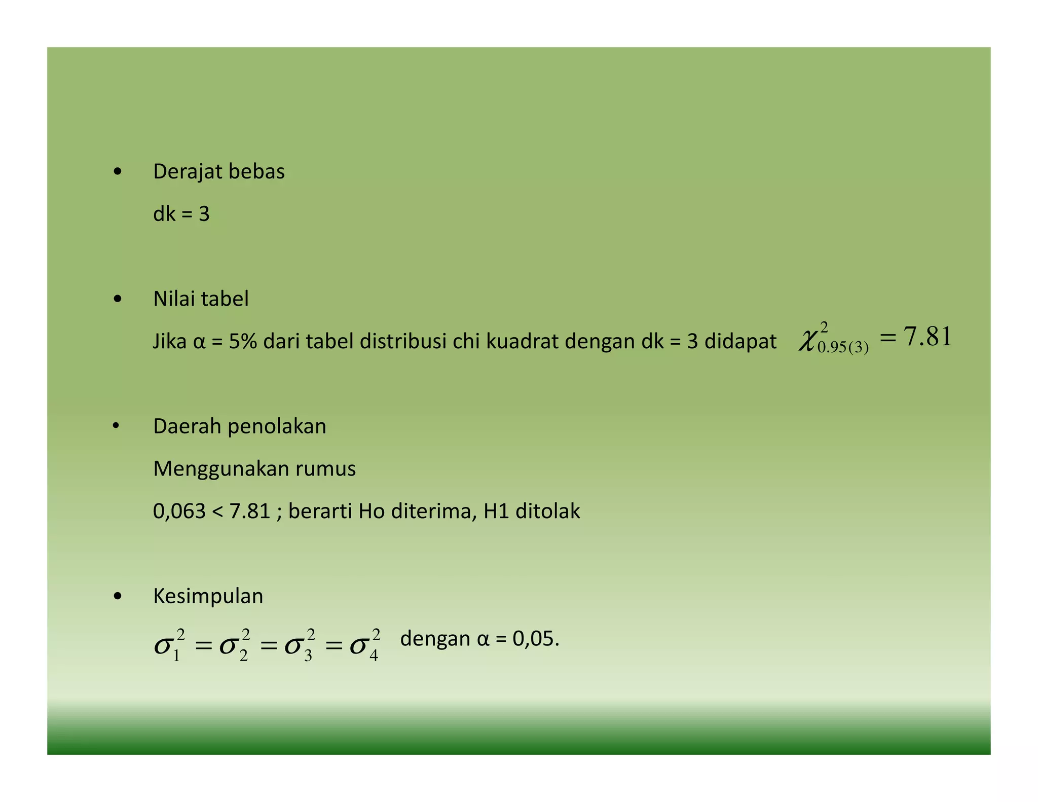 Uji normalitas dan homogenitas ri | PDF