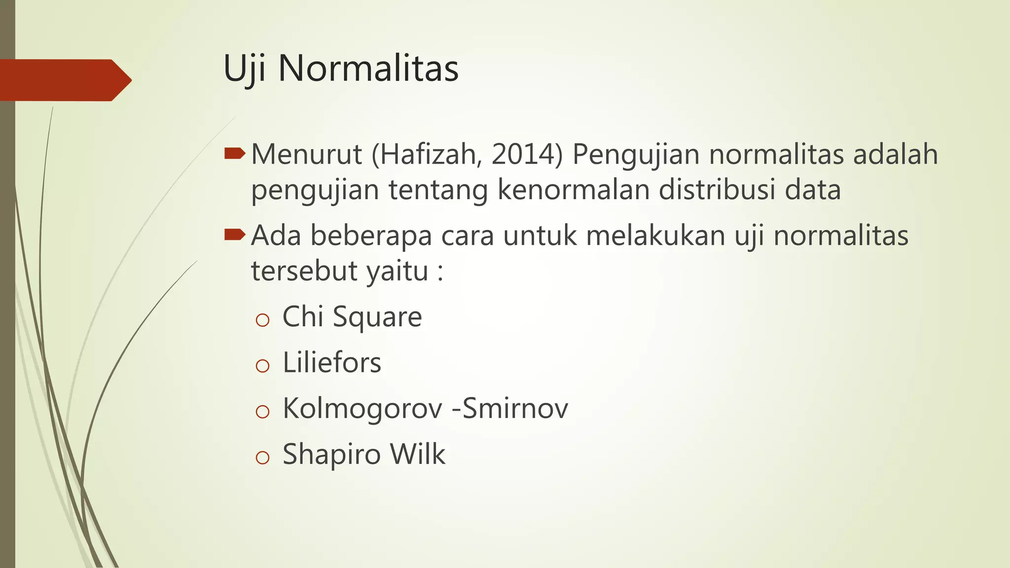 Uji normalitas dan uji homogenitas | PPTX