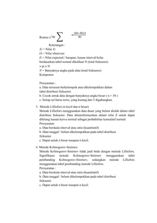 Uji Normalitas Penelitian | PDF