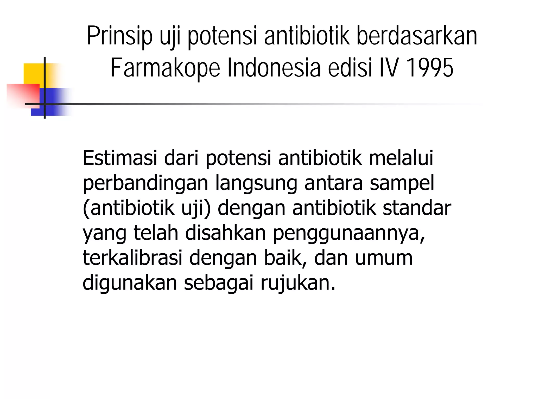 Uji potensi antibiotik secara mikrobiologi | PDF
