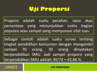 Uji proporsi satu populasi dan dua populasi | PDF