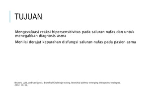Uji provokasi bronkus | PPTX