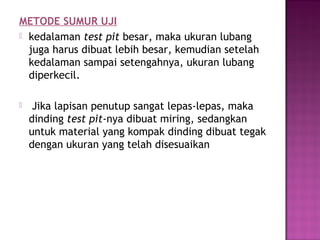 Uji sumur fix | PPT