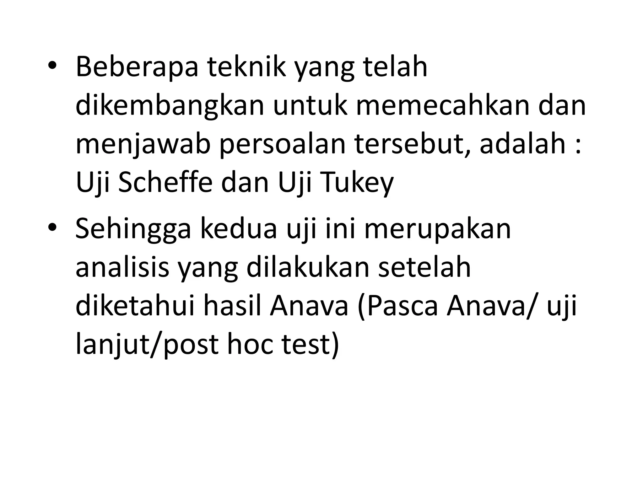 Uji tukey & Uji scheffe | PPTX