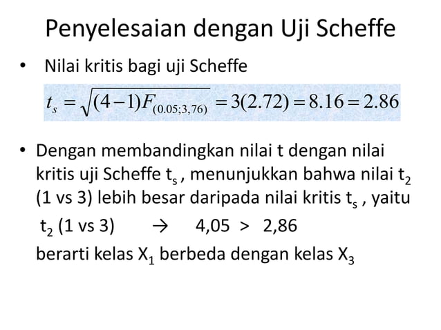 Uji tukey & Uji scheffe | PPTX