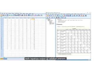 UJI VALIDITAS DAN REABILITAS PENELITIAN SPSS PPT | PPTX