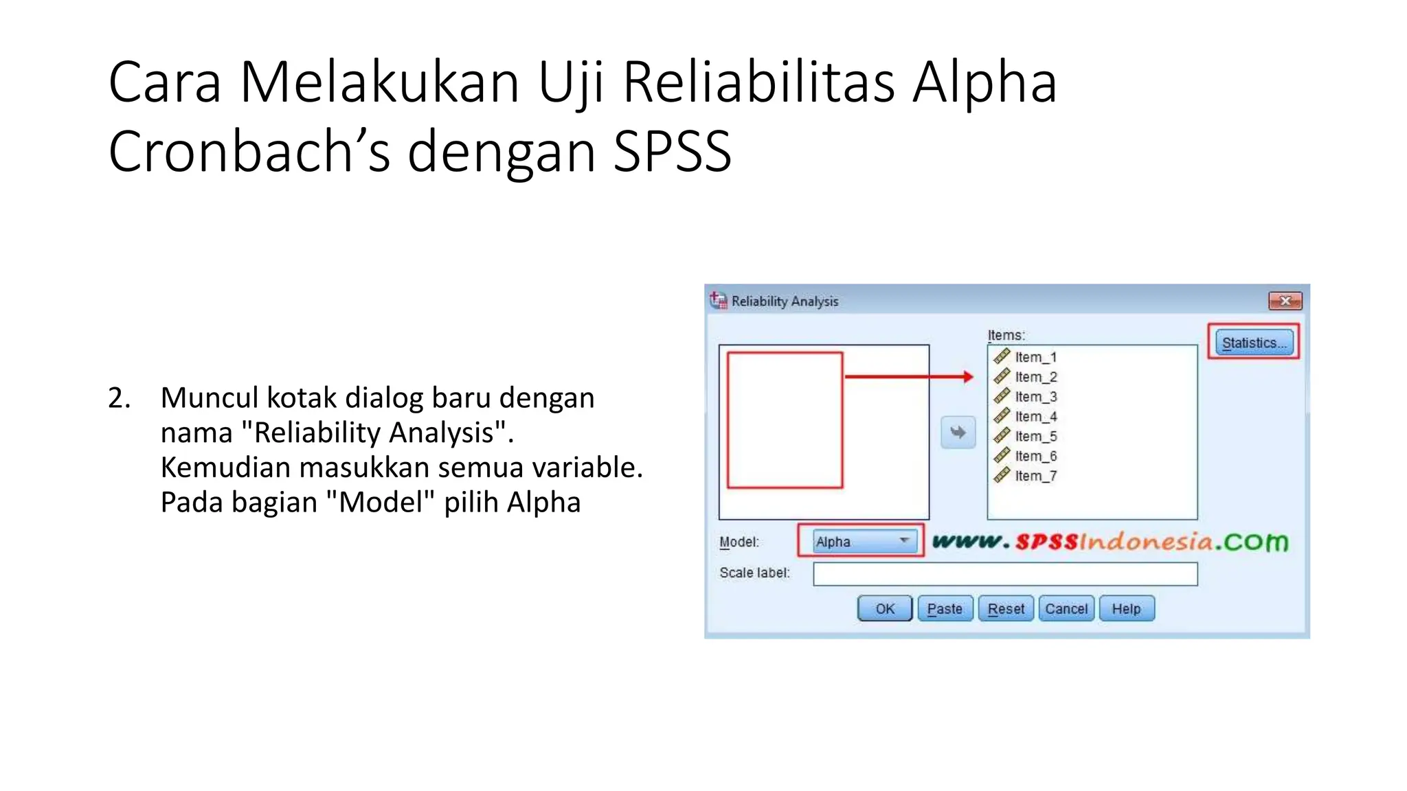 Uji Validitas dan Realibilitas SPSS dan Contoh | PPTX