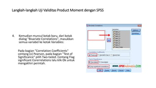 Uji Validitas dan Realibilitas SPSS dan Contoh | PPTX