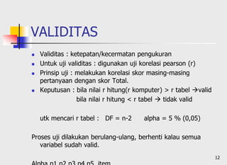uji validitas kuesioner pada aplikasi stata.ppt