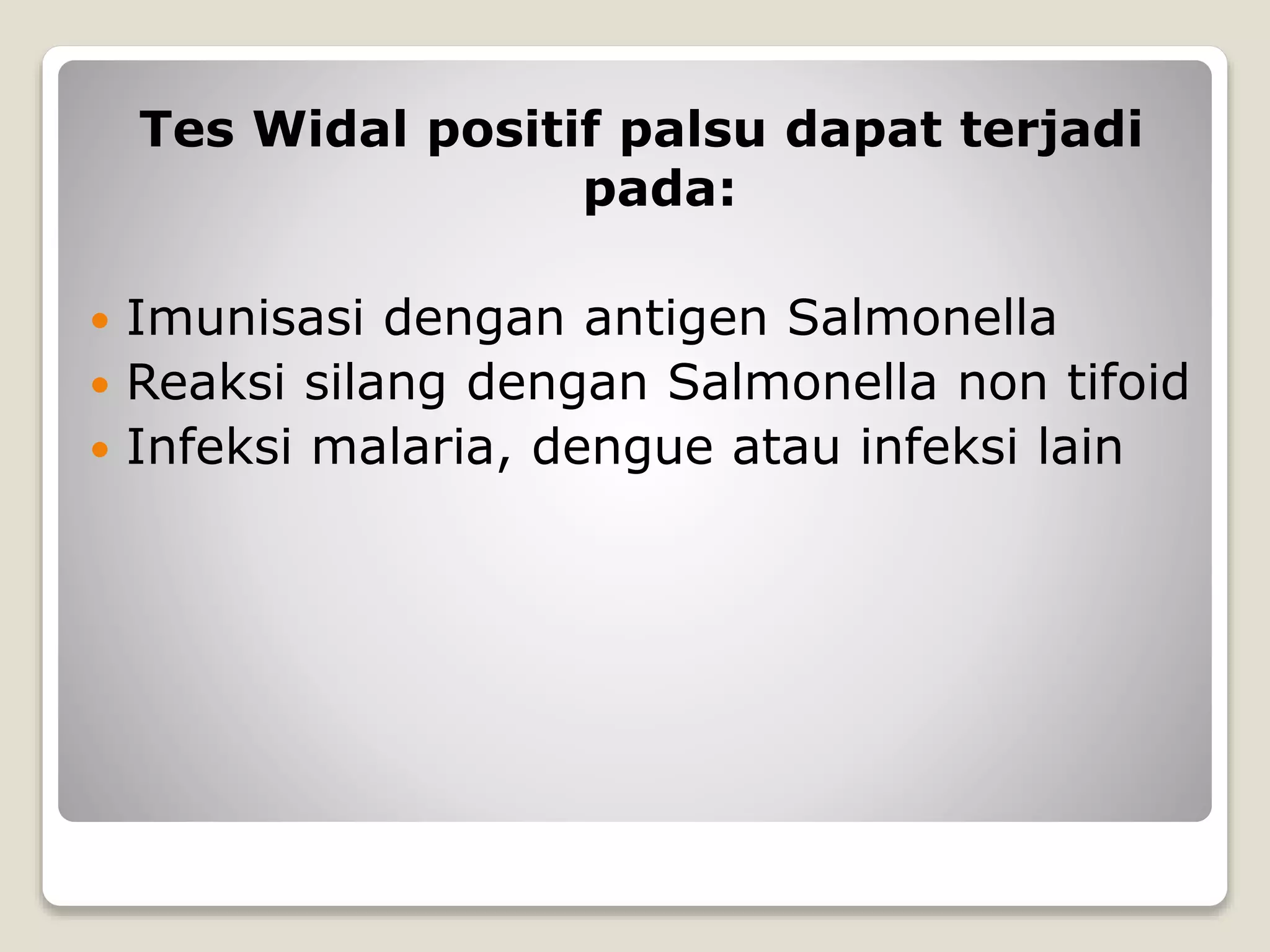 Uji widal xi tlm | PPTX